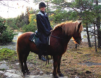 Hon rider trots Parkinson – Arbetet