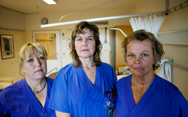 Tungt när uskor byts mot syrror – Arbetet