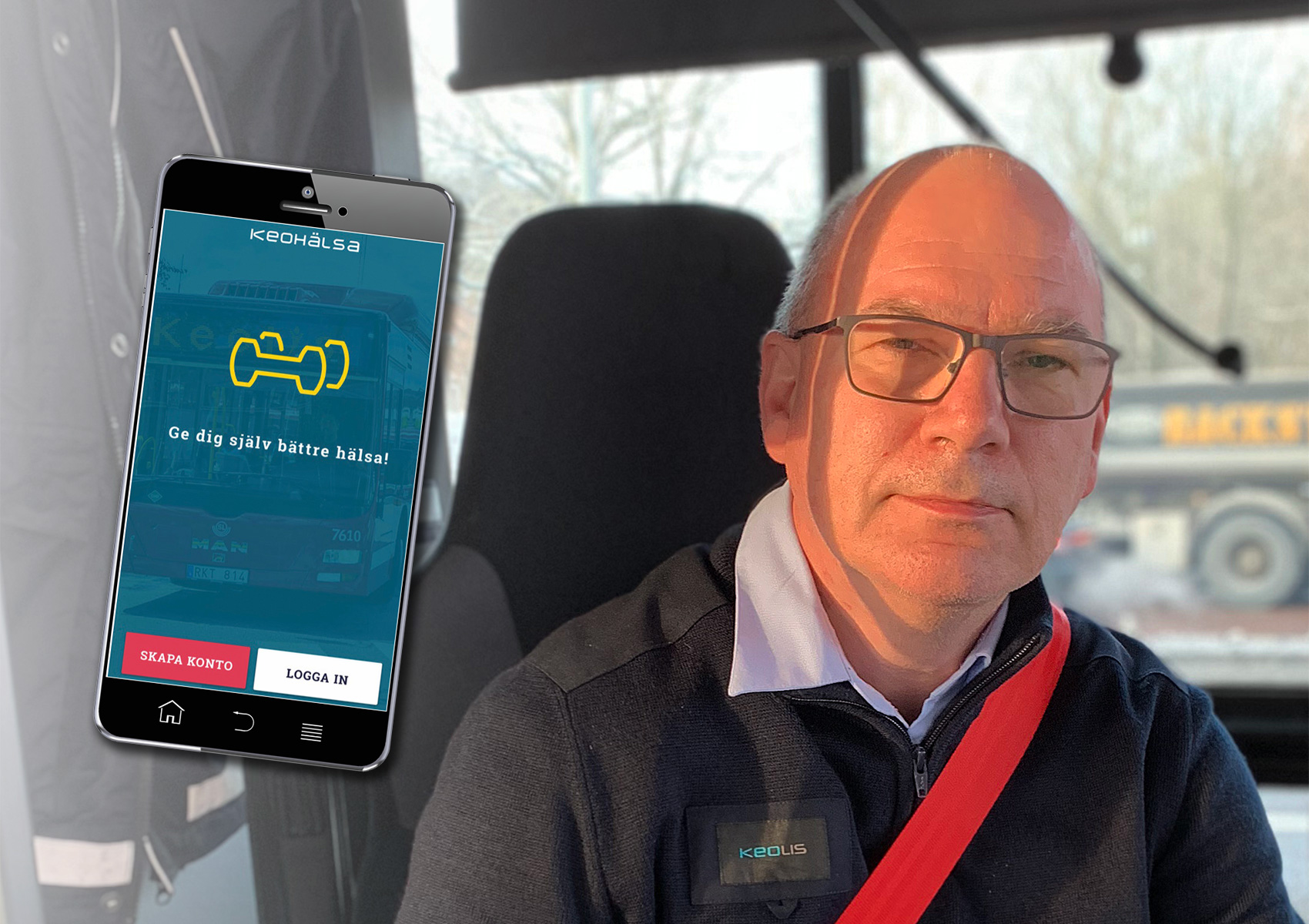 Keohälsa ska få bussförare att träna – Arbetet