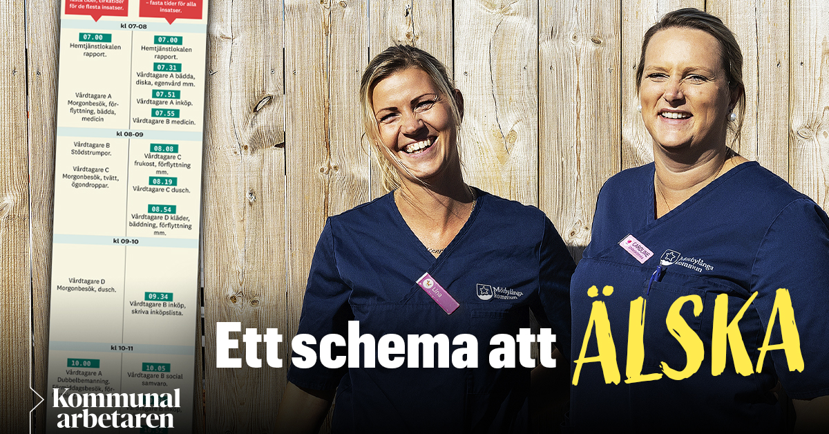 Mindre stress när hemtjänsten i Mörbylånga får lägga scheman själva – Arbetet