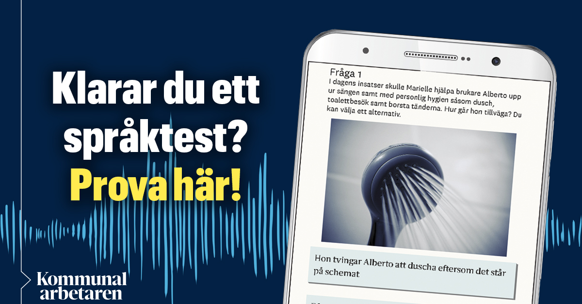 Prova ett språktest för jobb i äldreomsorgen – Arbetet