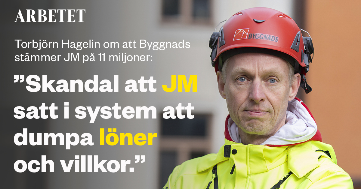 Byggnads stämmer JM på 11 miljoner för uteblivna löner och ...