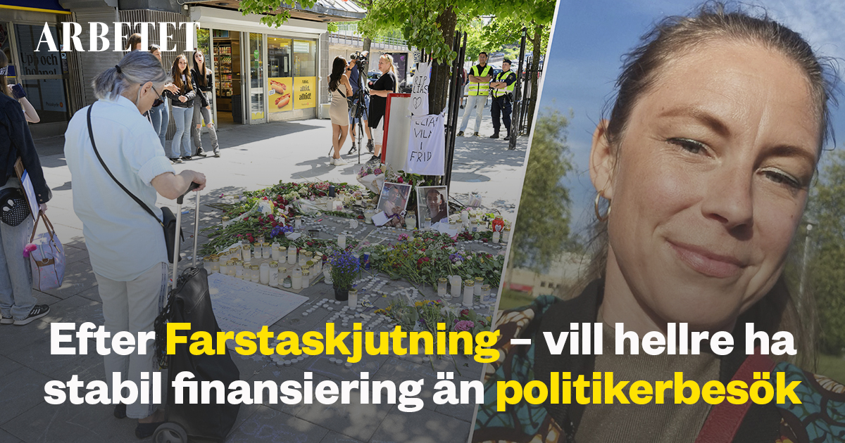 Efter masskjutningen – FoC Farsta Fotboll vill hellre ha finansiering ...