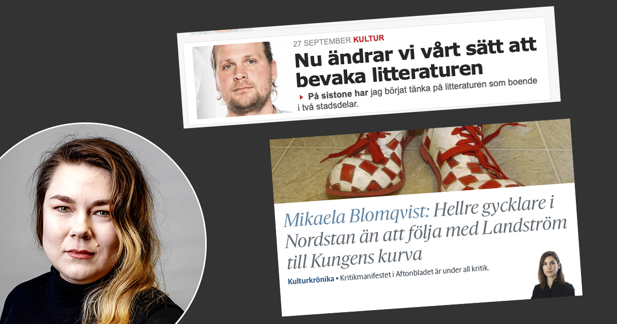 Jag anklagar alla er som tvingar mig att skriva om litteraturkritik och ...