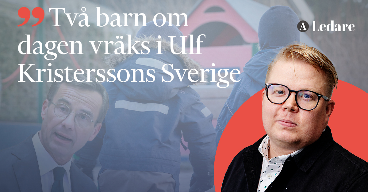 Två barn om dagen vräks i Ulf Kristerssons Sverige – Arbetet