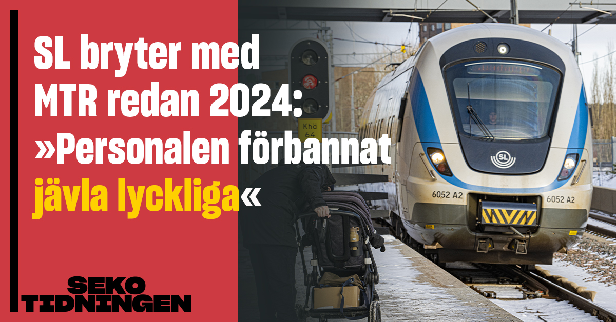SL avslutar MTR:s avtal i förtid – SJ tar över i mars 2024 – Arbetet