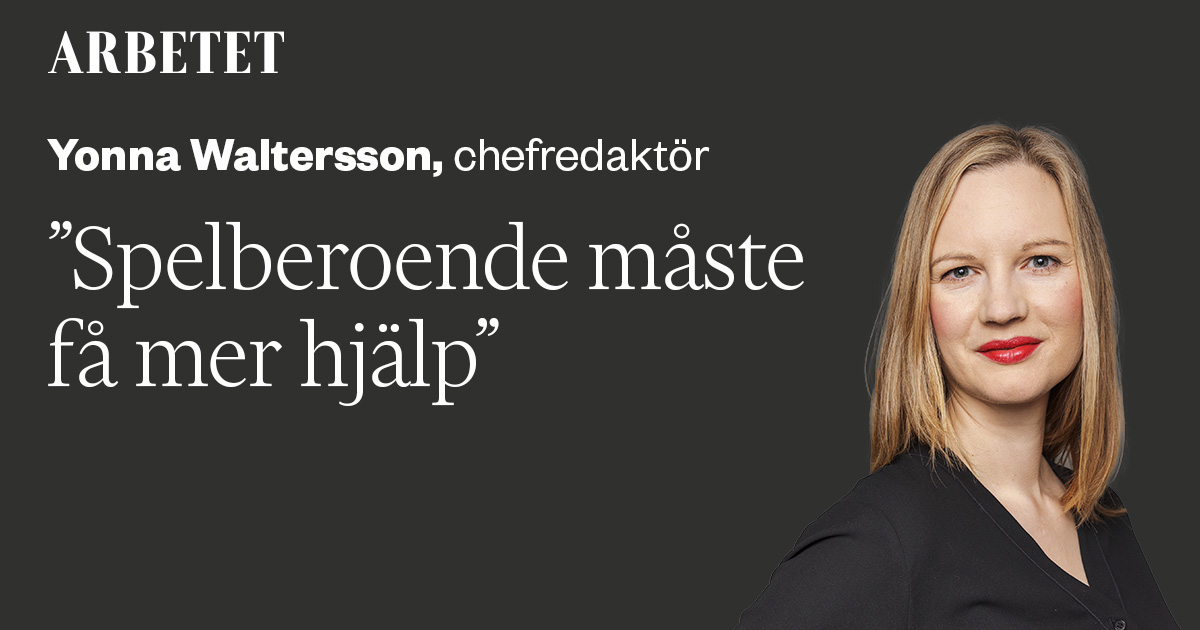 Spelberoende måste få mer hjälp – Arbetet
