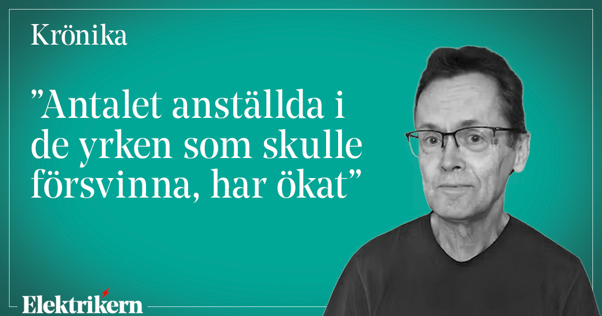 Datorerna tog inte över elektrikernas jobb – Arbetet