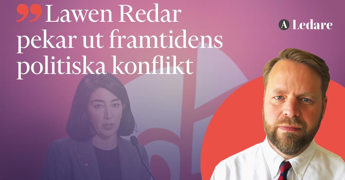 Lawen Redar pekar ut framtidens politiska konflikt – Arbetet
