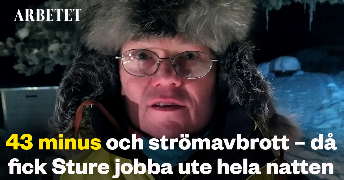 Strömavbrott och minus 43 – då räddade Sture elen i Arjeplog – Arbetet