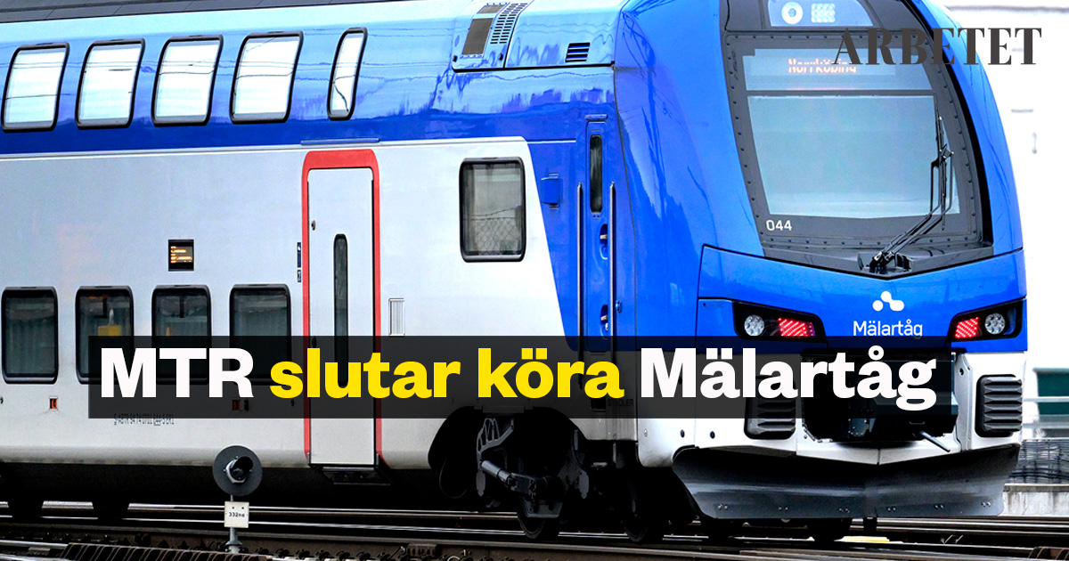 MTR slutar köra Mälartåg – därför hävs kontraktet i förtid – Arbetet
