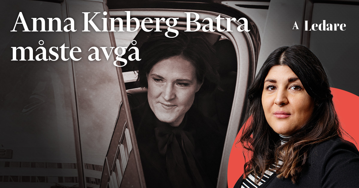Anna Kinberg Batra måste avgå – Arbetet