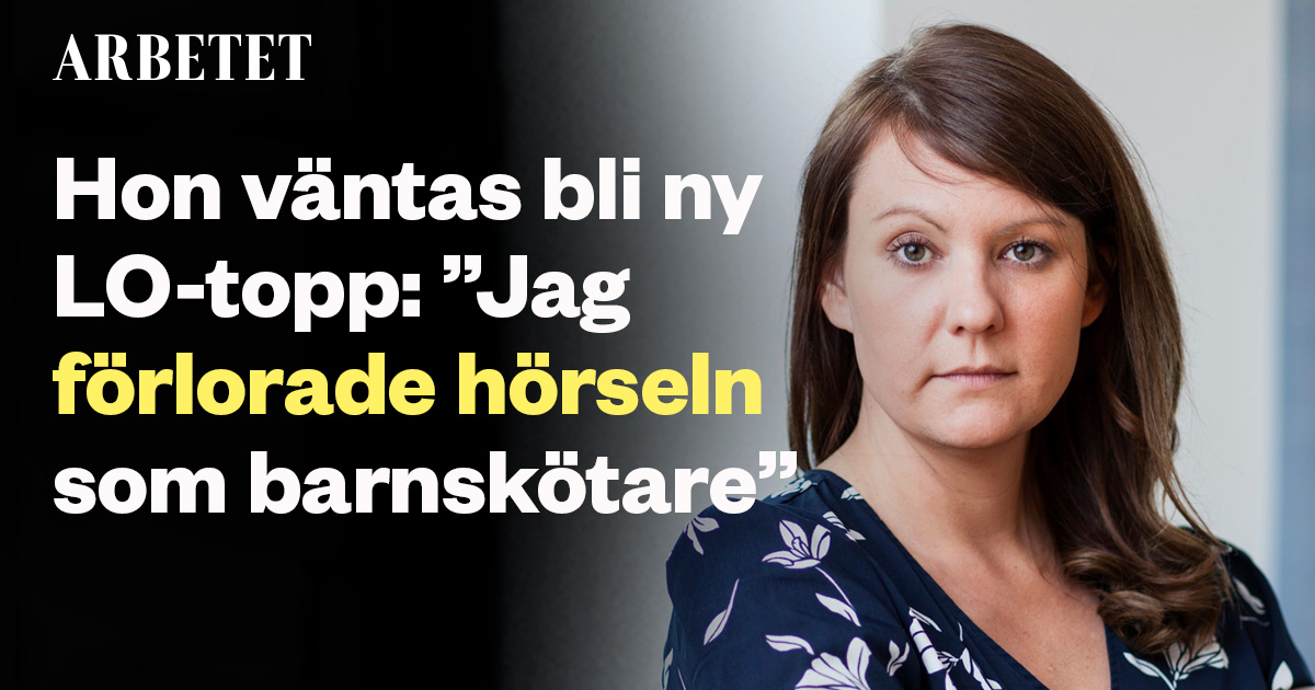 Jessica Leiding väntas bli ny LO-topp: ”Jag förlorade hörseln som ...