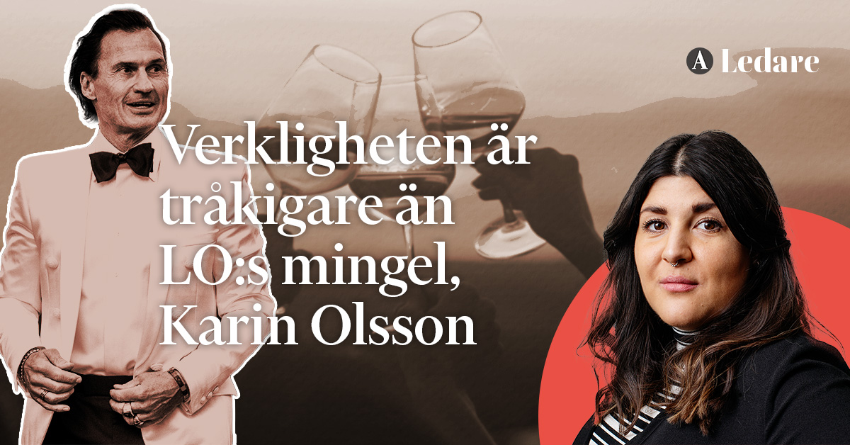 Verkligheten är tråkigare än LO:s mingel, Karin Olsson – Arbetet