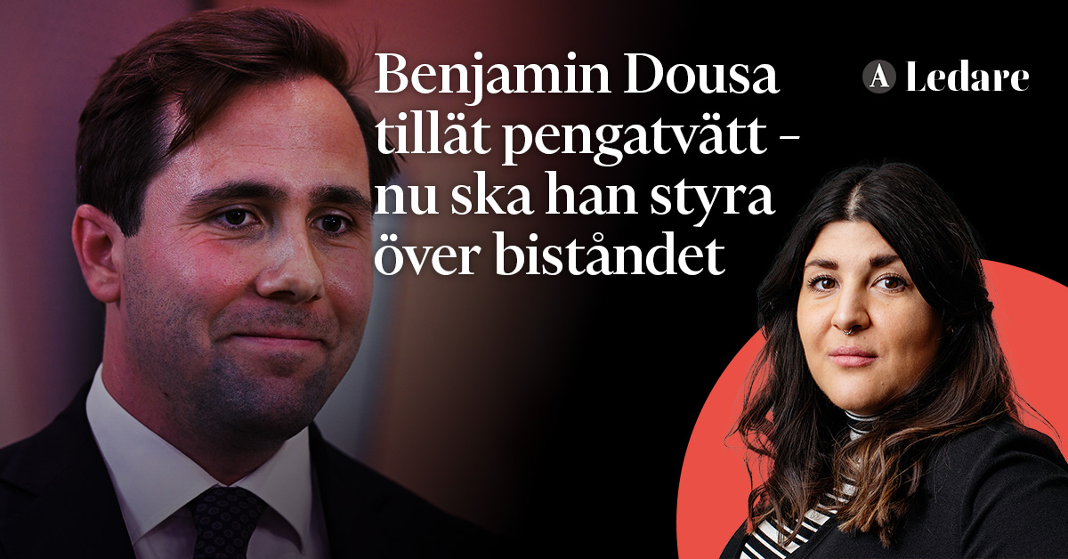 Benjamin Dousa tillät pengatvätt – nu ska han styra över biståndet ...