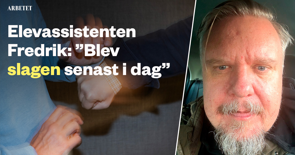 Våldet i skolan ökar dramatiskt – elevassistenten Fredrik: ”Blev slagen senast i dag” – Arbetet