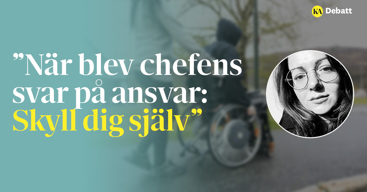 När blev chefens svar på ansvar: Skyll dig själv – Arbetet