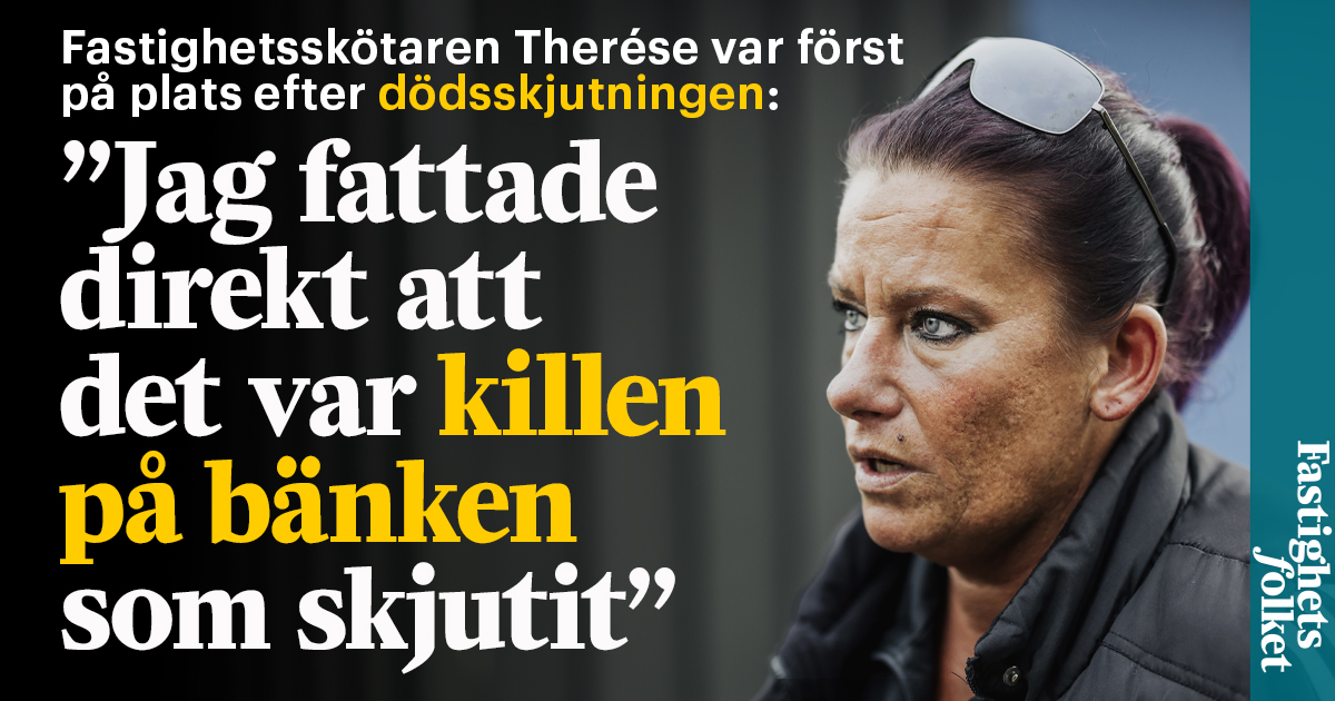 Therese först på plats efter dödsskjutning: ”Jag fattade direkt att det ...