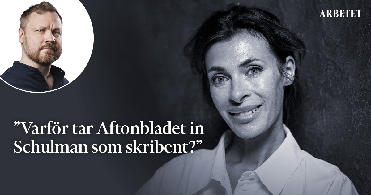 Varför tar Aftonbladet in Amanda Schulman som kulturskribent? – Arbetet