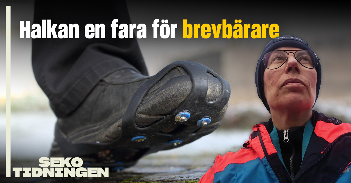 Halkan ett arbetsmiljöproblem för brevbärare – för Monica är broddar ...