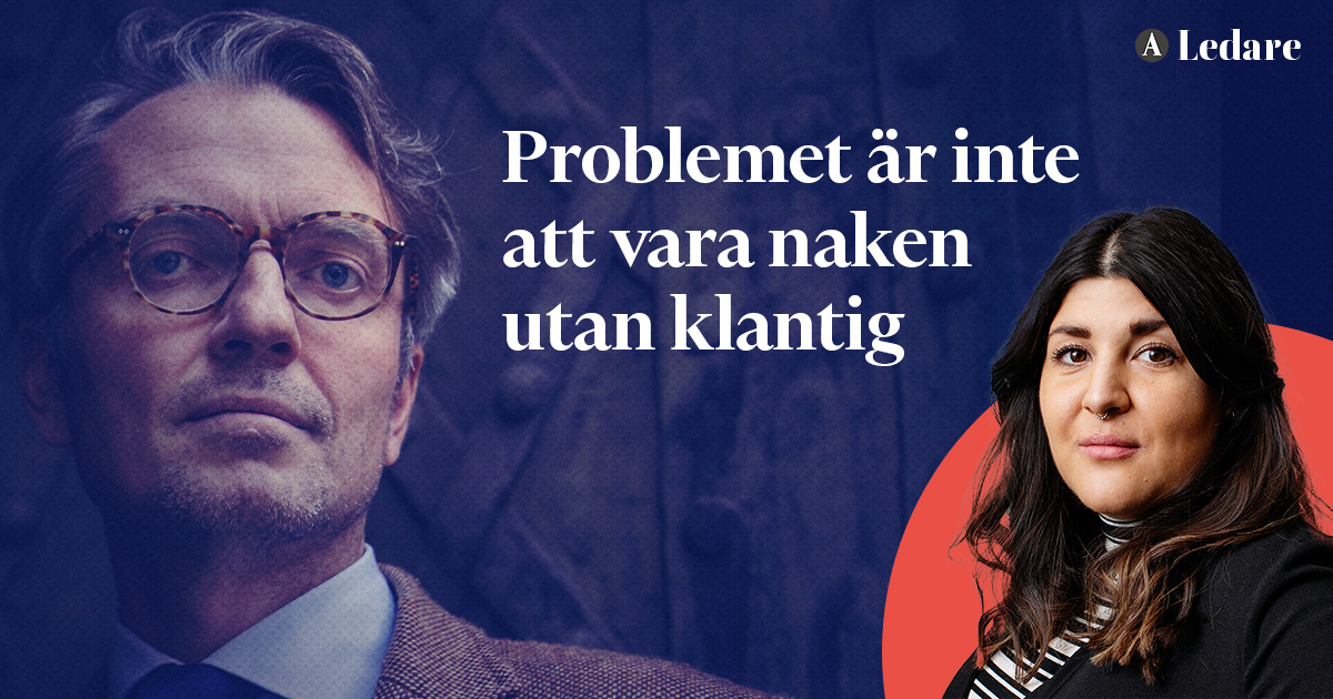Problemet är inte att du är naken utan klantig, Tobias Thyberg – Arbetet